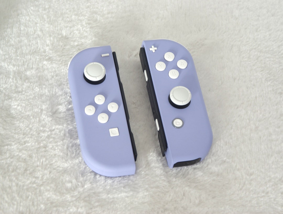 Light Violet Custom Nintendo Switch Joy-con Controllers With White ...