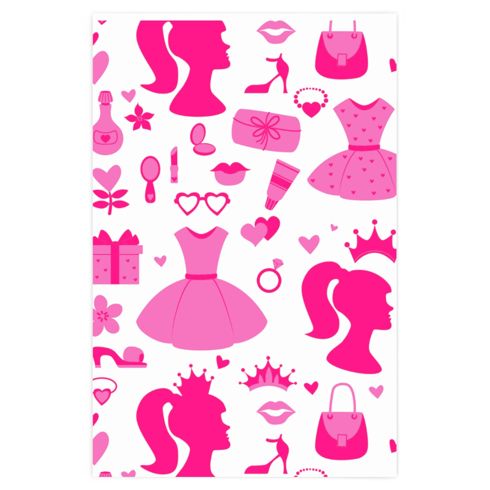 Barbie Wrapping Paper Birthday Wrapping Paper Christmas Barbie Wrapping ...