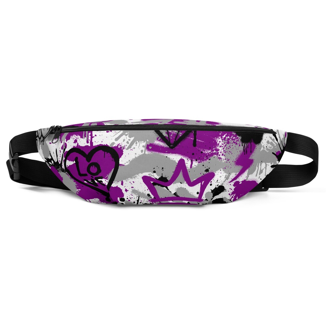 Asexual Aces Graffiti Belt Bag in White - Etsy