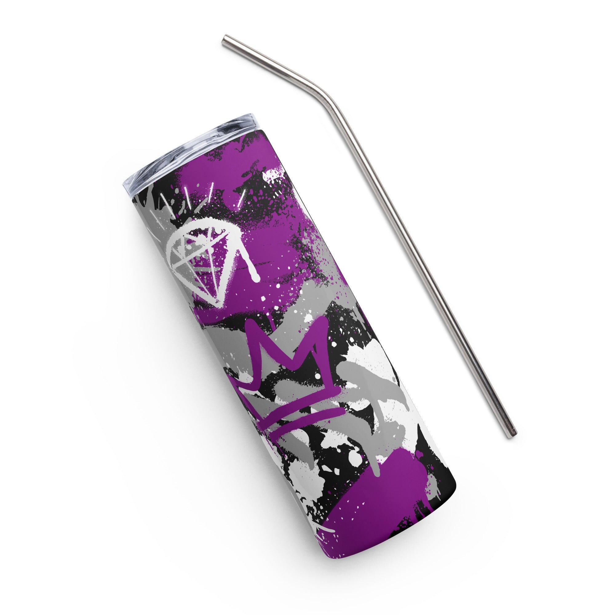 Aces Asexual Pride Graffiti Stainless Steel Tumbler - Etsy