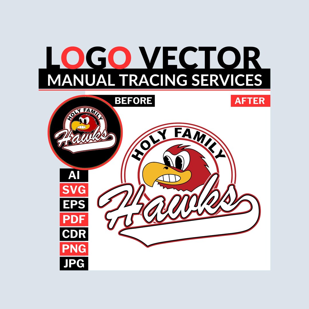 Professional Logo Vector Conversion | Team & Mascot Logo Tracing ...
