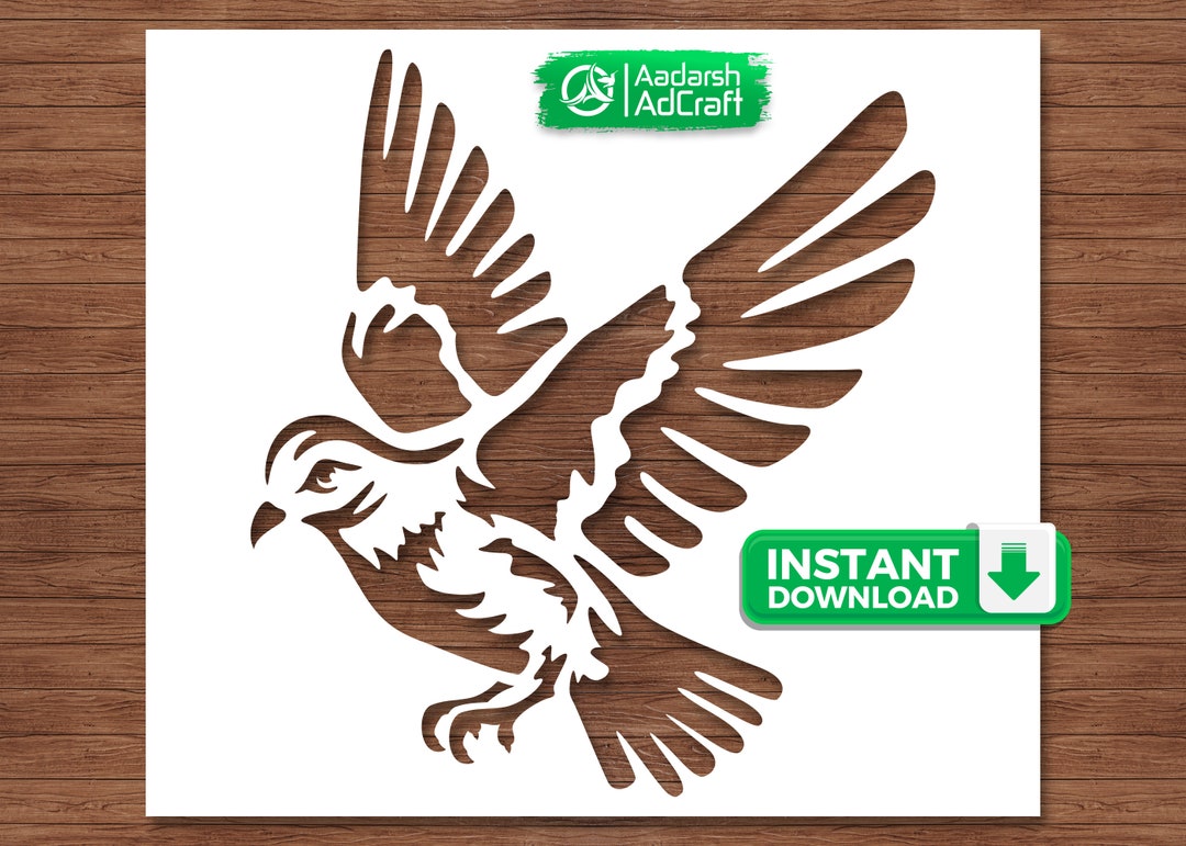 Pigeon Bird Flying Stencil Art Vector SVG Dxf Pigeon Art - Etsy