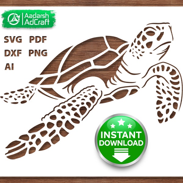 Turtle Stencil - Etsy