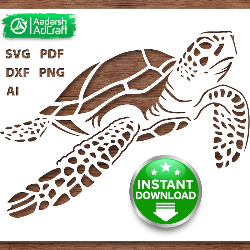 Turtle Stencil - Etsy