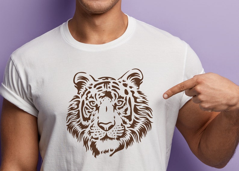 Wild Predator Indian Tiger Stencil Design for DIY Art SVG - Etsy