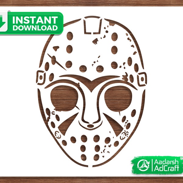 Jason Mask Stencil - Etsy