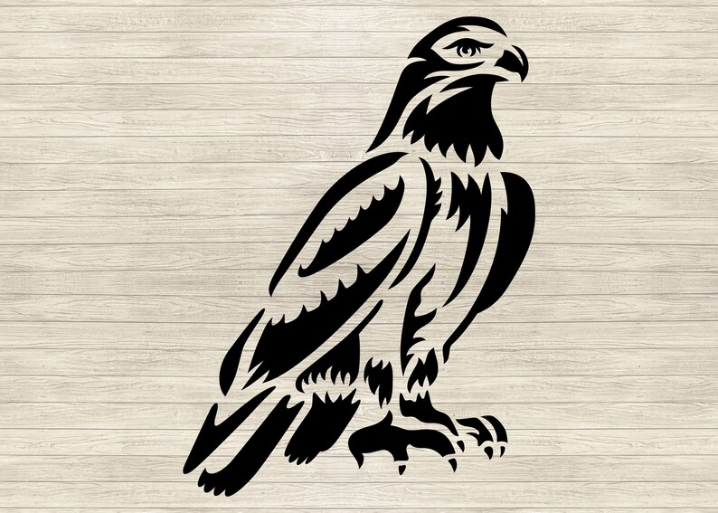 Eagle Falcon Hawk Stencil Art, Falcon Design, Eagle Stencil, Hawk Art ...