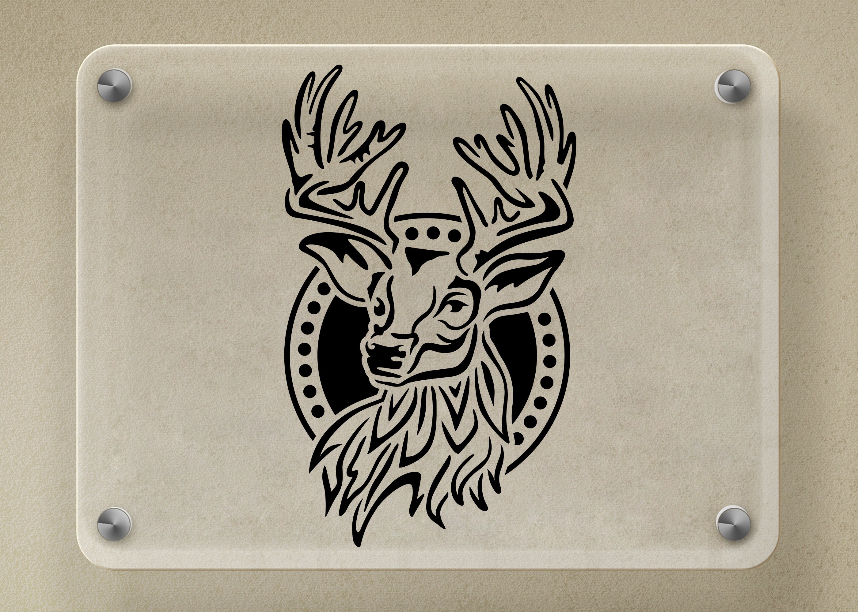 Elk Head Detailed Art Stencil, SVG, Dxf, Digital Instant Download, Elk ...