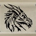 Dragon Side Face Stencil Art, SVG, Dxf, Dragon Printable Stencil ...