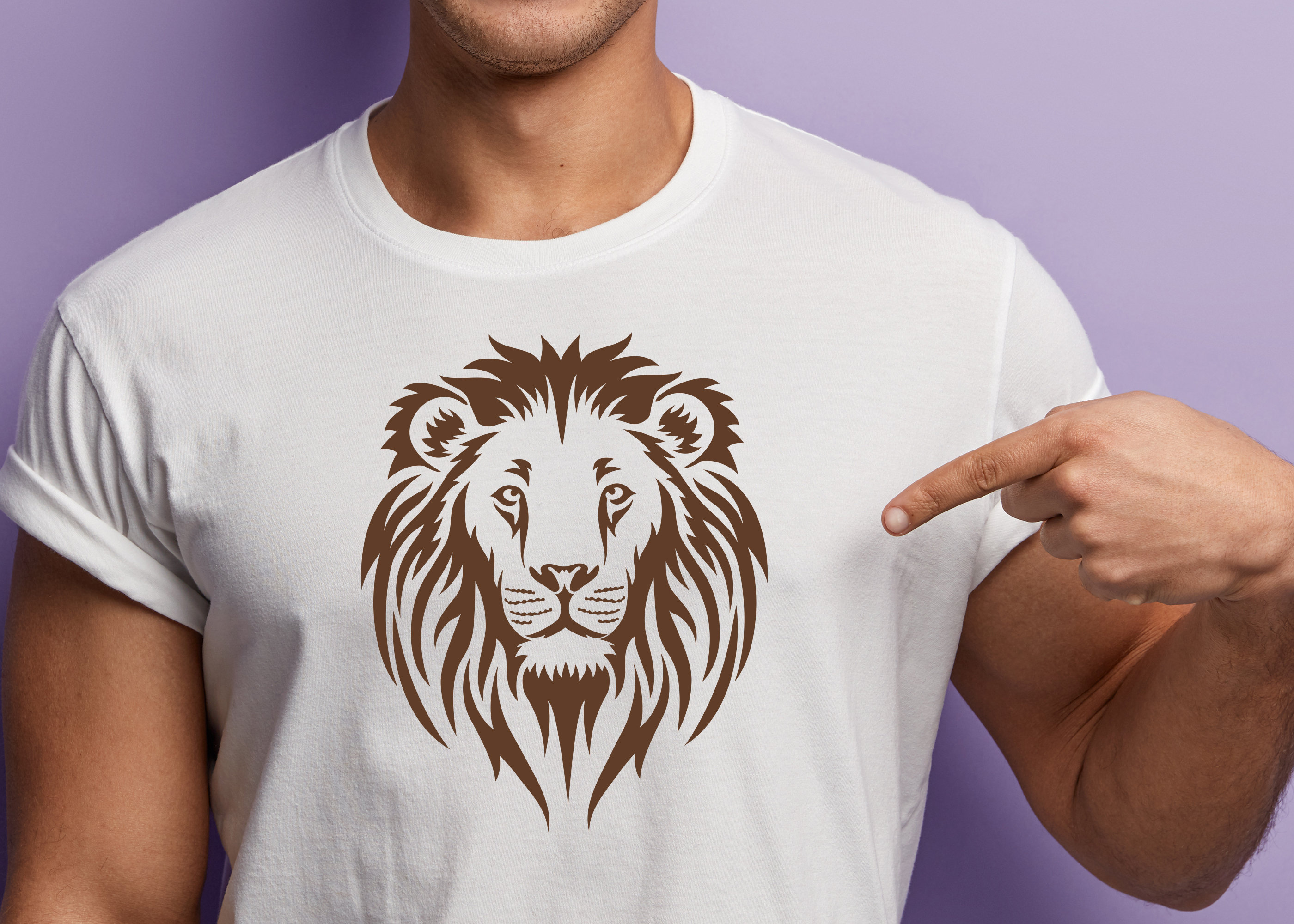 Lion Face Art Stencil, Lion King, Lion Stencil, Animal Wall Décor ...