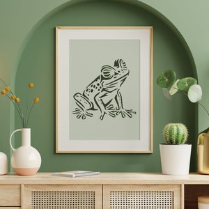 Whimsical Frog Toad Stencil Art, Frog Art, Aquatic Art, SVG, Dxf, Wall ...