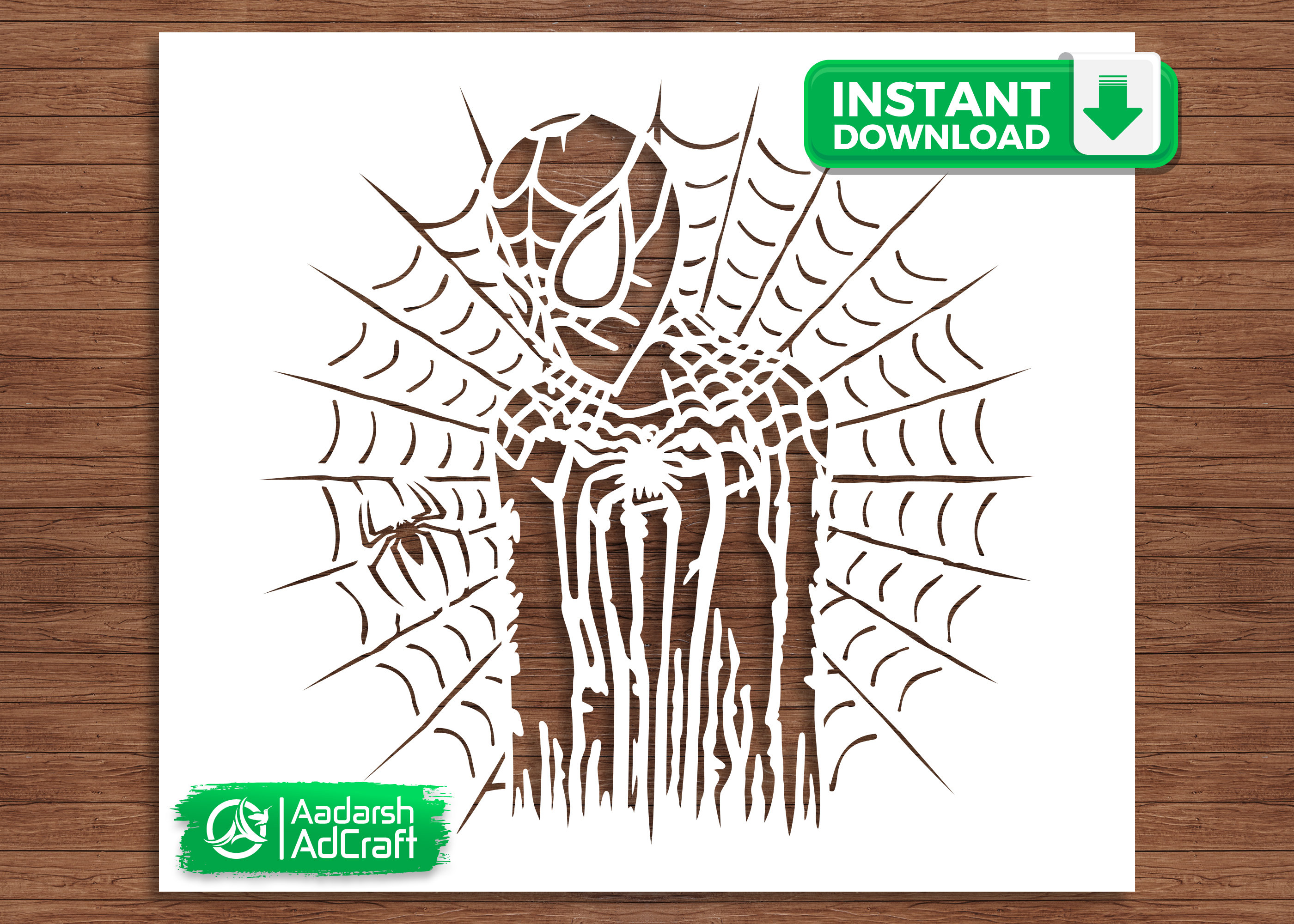 Superhero Stencil Art With Spider Suit Vector SVG Dxf - Etsy