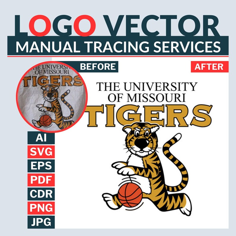 Raster to Vector Conversion | Blurry Logo to Sharp Vector | Manual Logo ...
