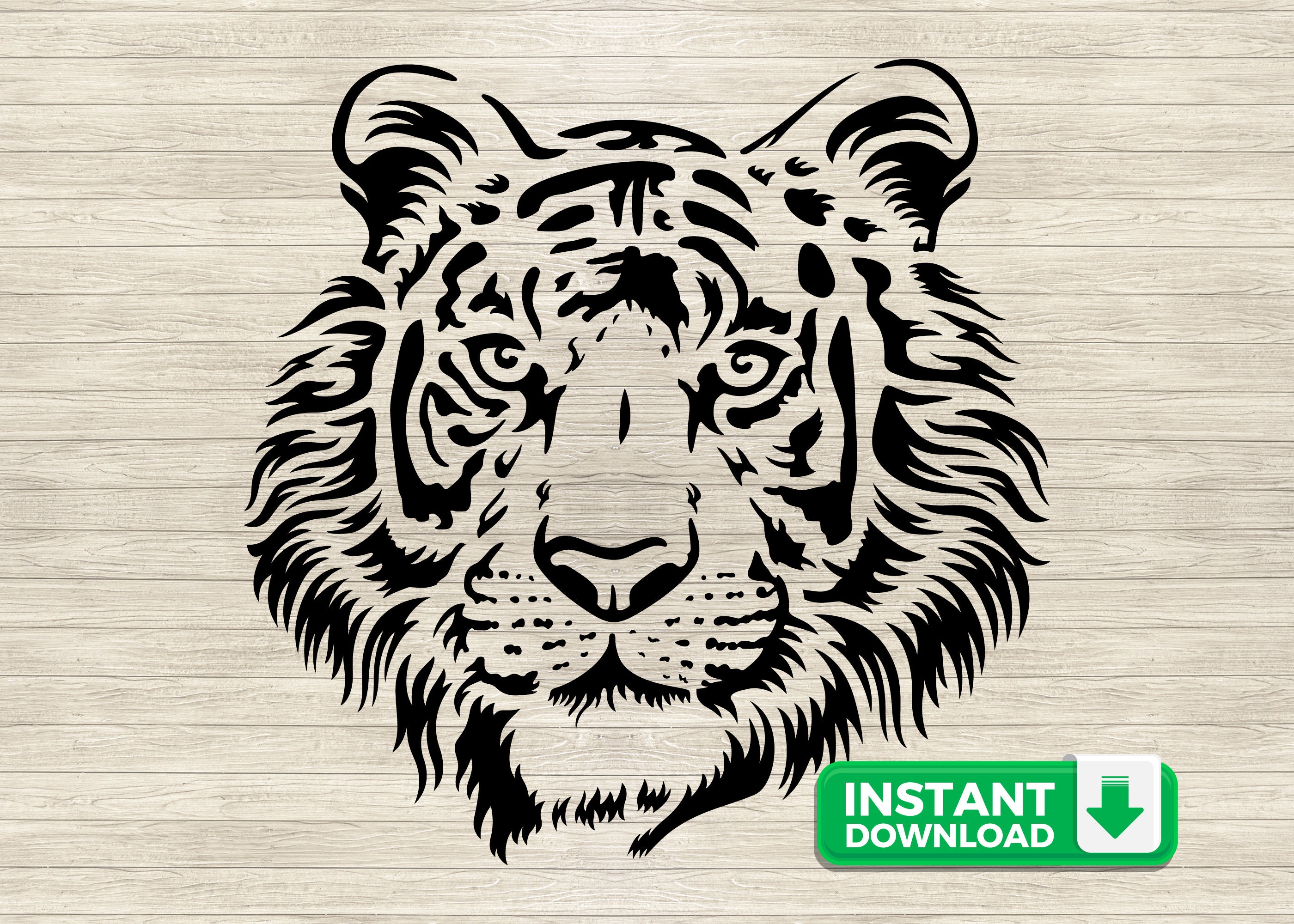 Wild Predator Indian Tiger Stencil Design for DIY Art SVG - Etsy UK