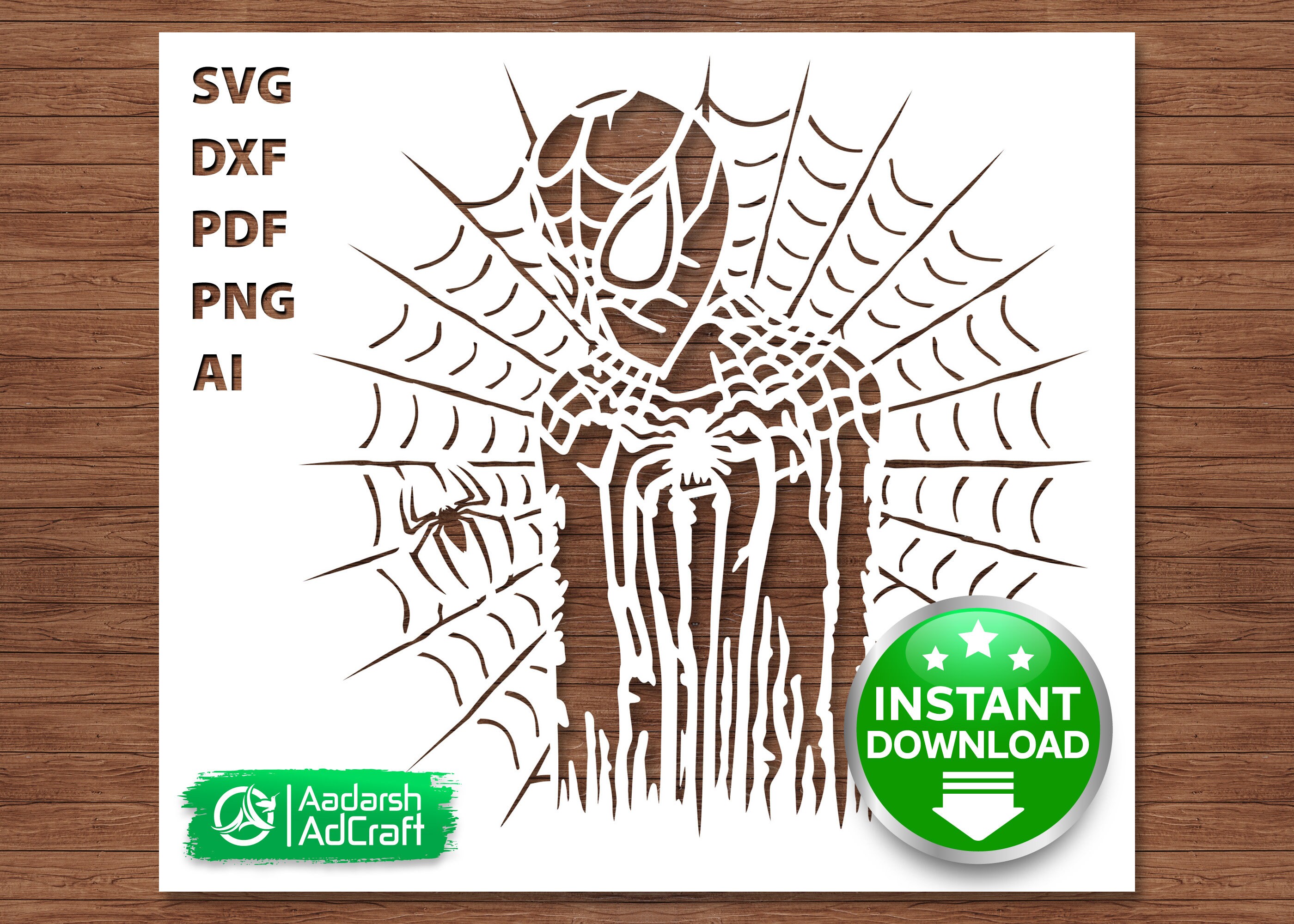 Superhero Stencil Art With Spider Suit | Comic Hero SVG, Wall Decor ...