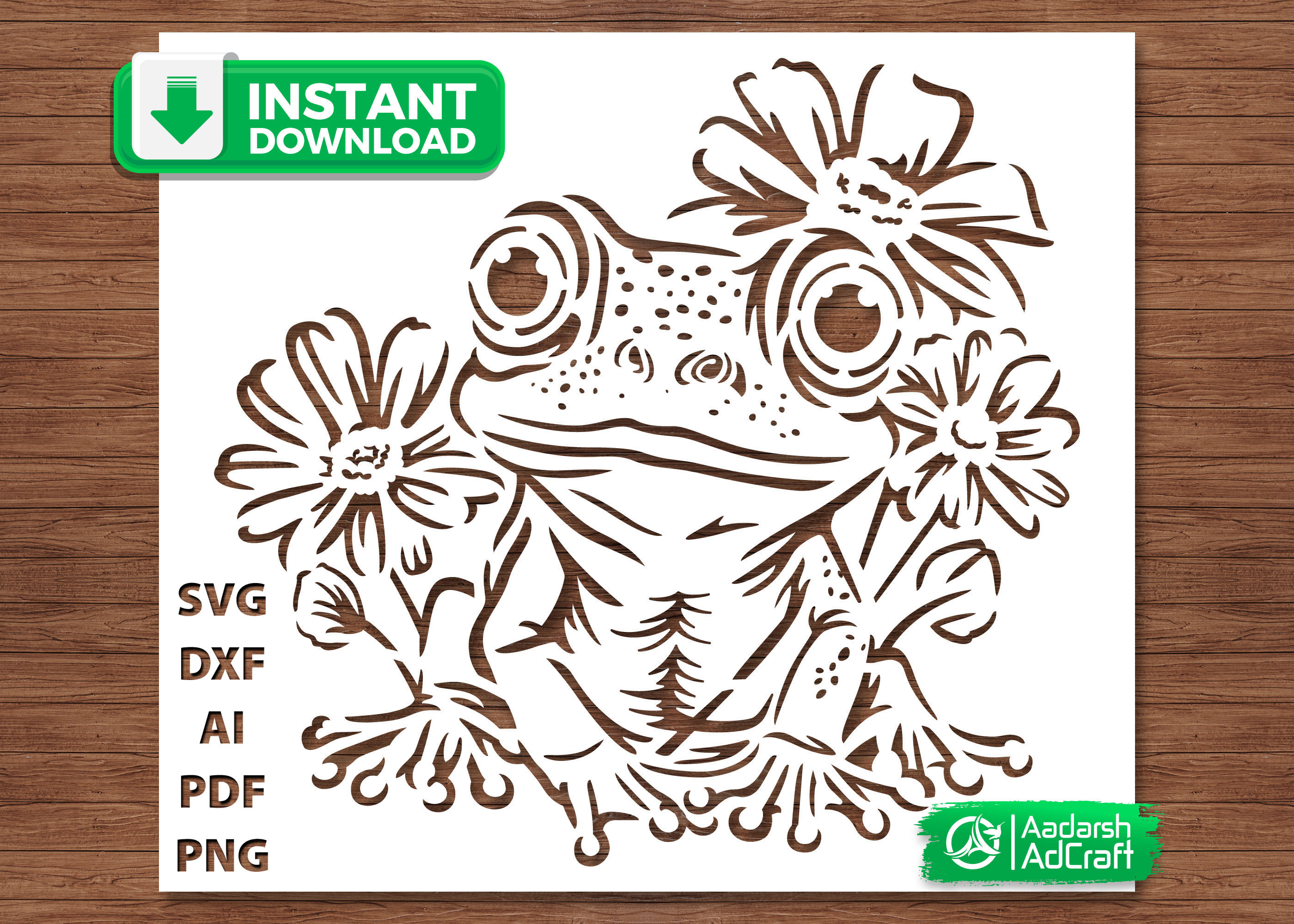 Cute Baby Frog Stencil Art, Frog Art, Aquatic Art, SVG, Dxf, Wall Decor ...