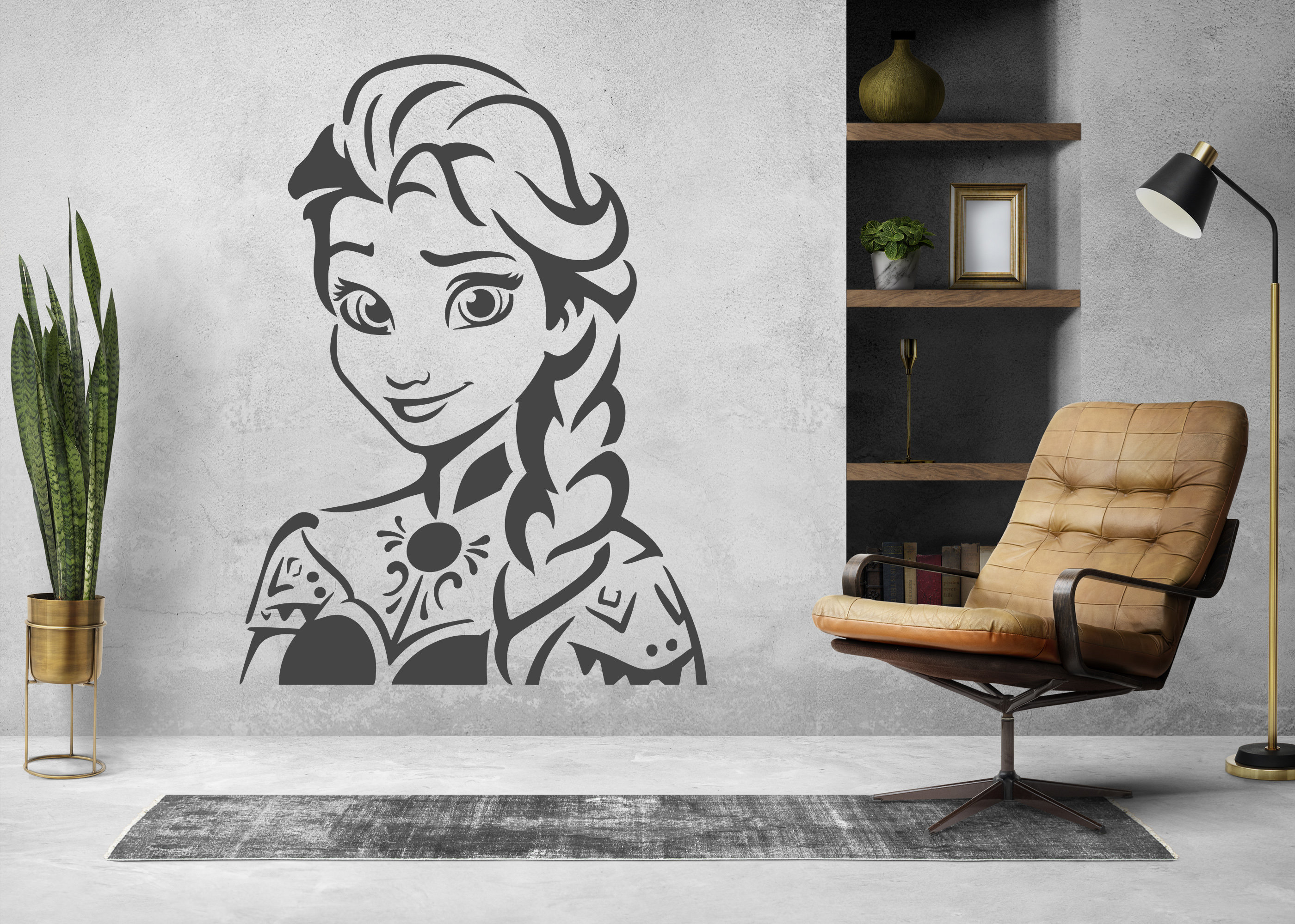 Frozen Snow Queen Stencil | Ice Queen SVG, Winter Fantasy Woman ...