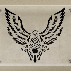 Falcon Eagle Hawk Flying Stencil Art, Falcon Design, Eagle Stencil ...