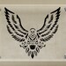 Falcon Eagle Hawk Flying Stencil Art, Falcon Design, Eagle Stencil ...