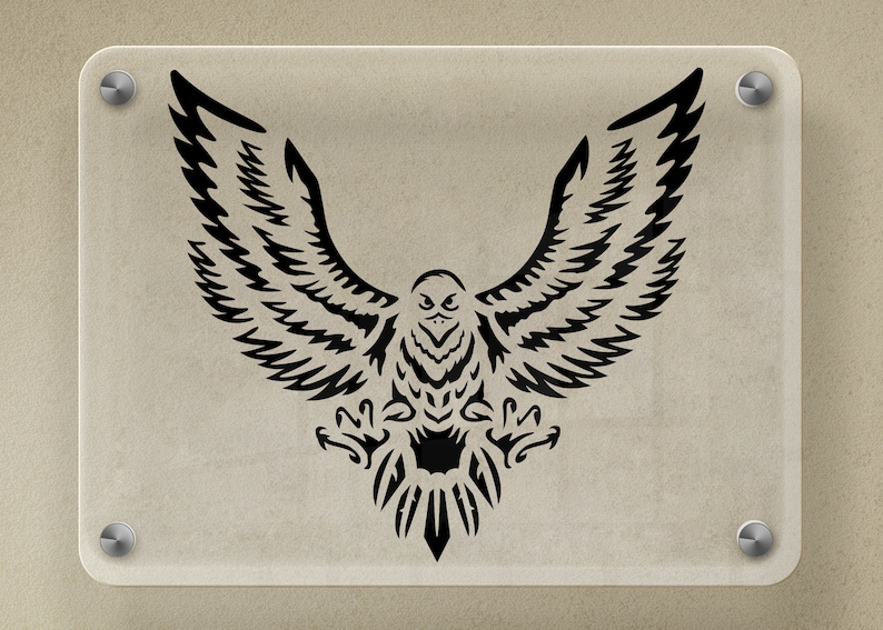 Falcon Eagle Hawk Flying Stencil Art, Falcon Design, Eagle Stencil ...