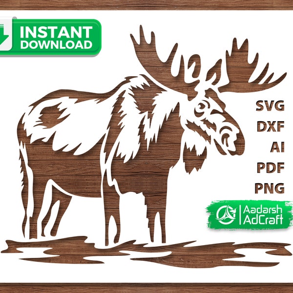 Elch schablone - Etsy.de