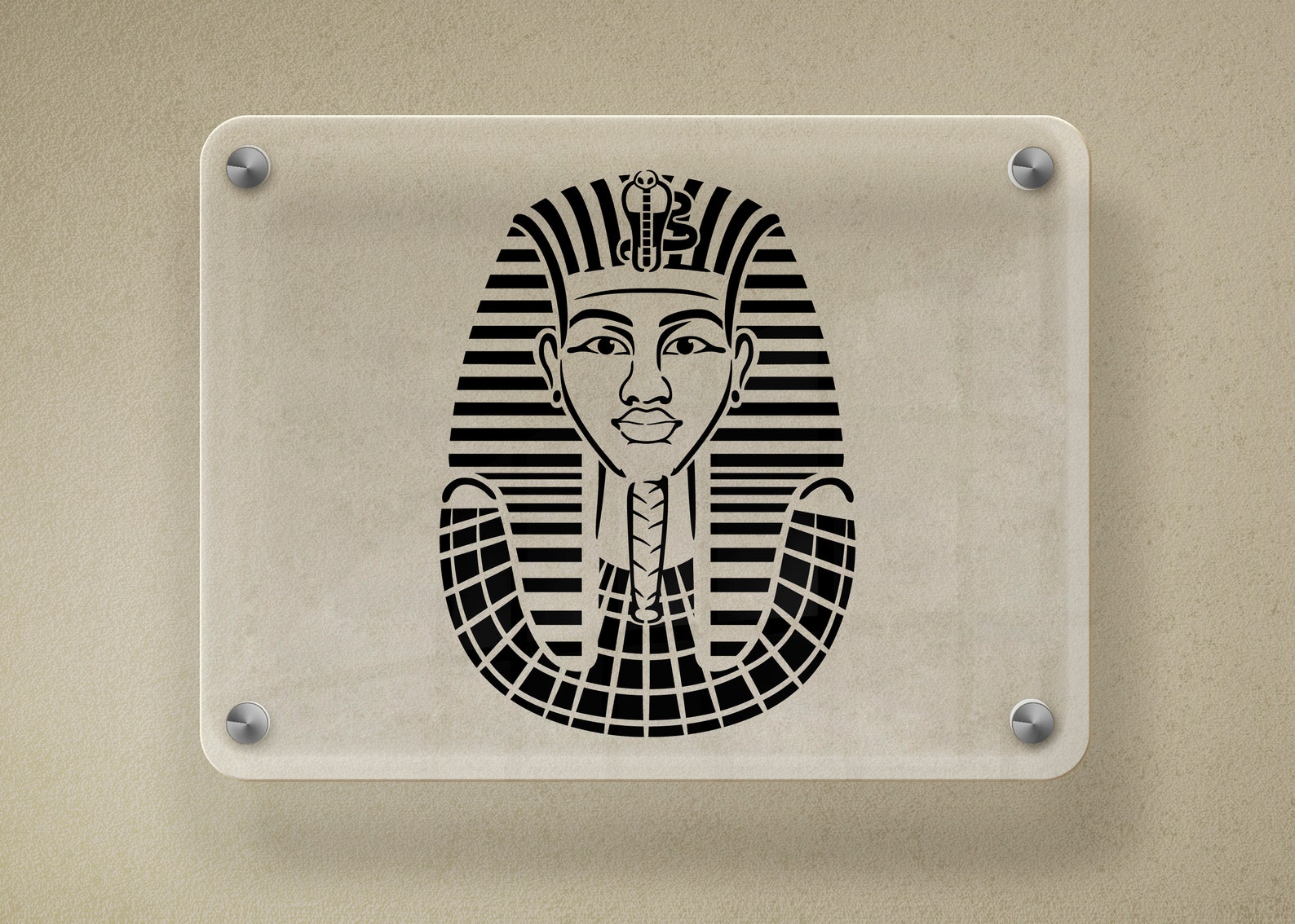 Pharaoh Tutankhamun Mask Stencil Art SVG Dxf Egyptian Art - Etsy