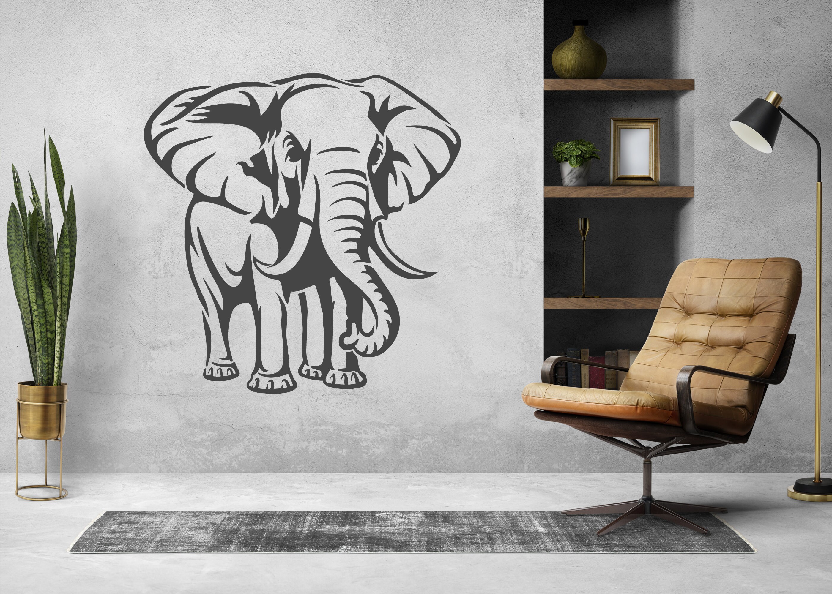 Elephant Creative Art Stencil, Mammoth Stencil, Tusker Stencil ...