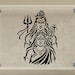 Divine Shiv Shakti Stencil | Hindu God SVG Template, Shiva Parvati ...