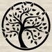 Tree of Life Creative Art Stencil, SVG, Dxf, Spiritual Symbolism ...