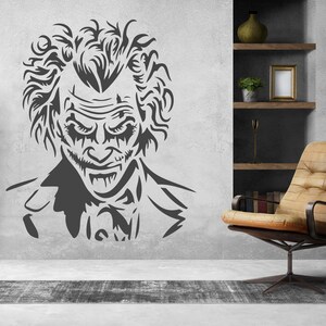 Super Villain Joker Art Stencil, the Joker, Chaos Unleashed, Sinister ...