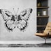 Beautiful Butterfly Stencil Art, Vector SVG, Dxf, PNG, Butterfly ...
