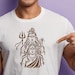 Divine Shiv Shakti Stencil | Hindu God SVG Template, Shiva Parvati ...