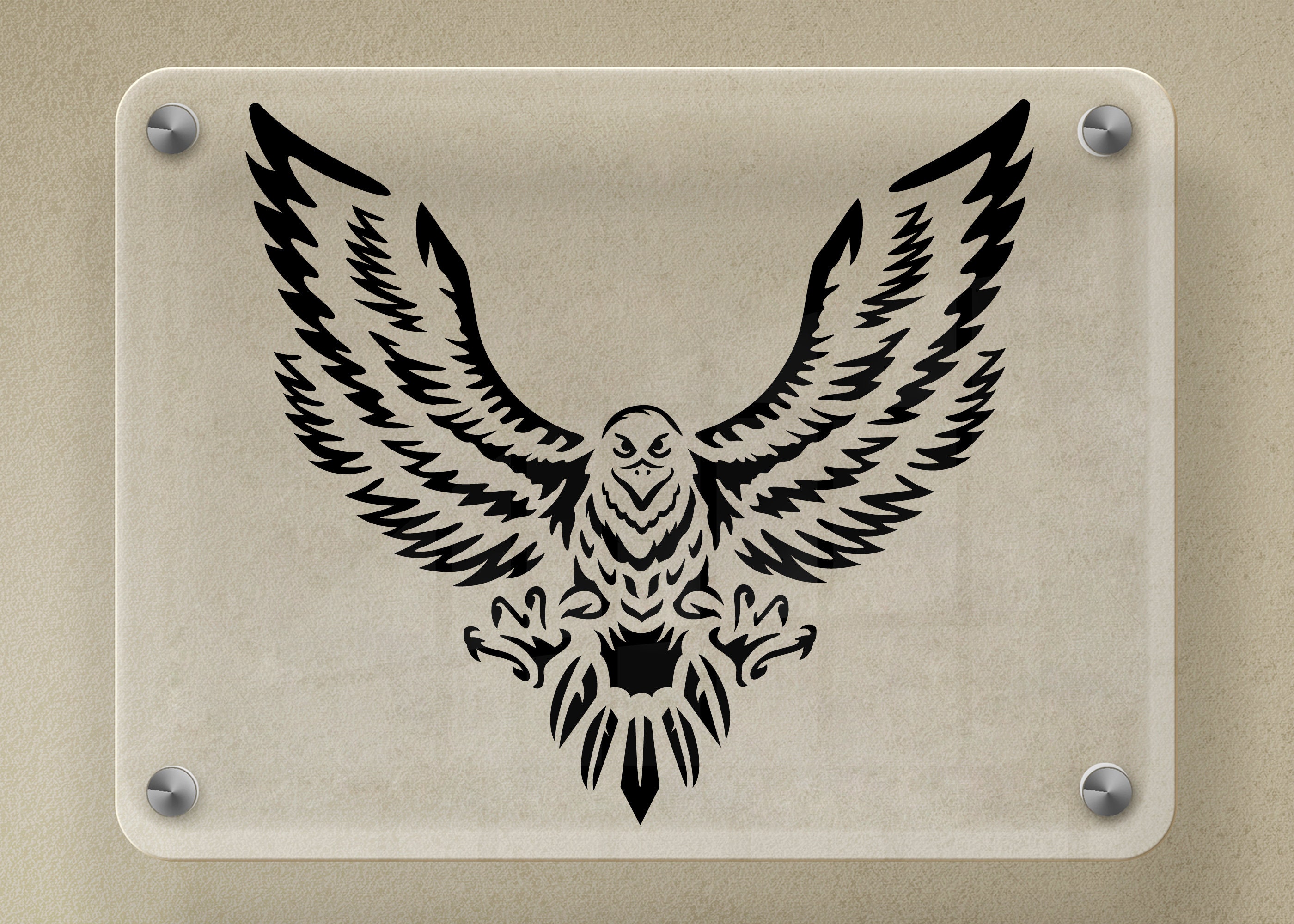 Falcon Eagle Hawk Flying Stencil Art Falcon Design Eagle - Etsy