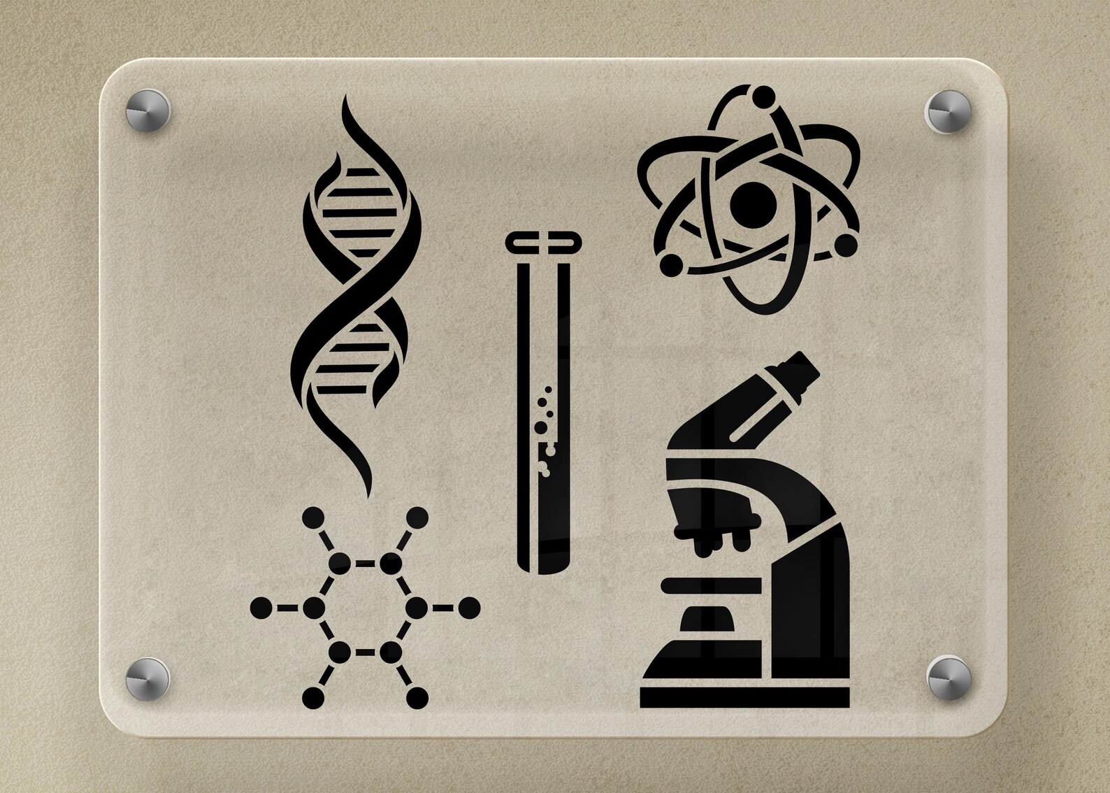 Science & Medical Objects Stencil Bundle SVG, Lab Equipment Cut Files ...