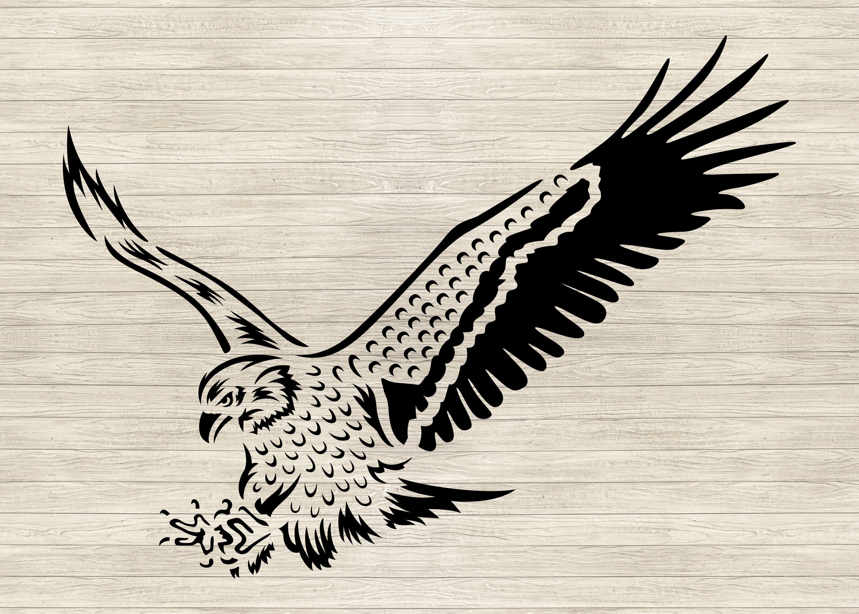 Eagle Hawk Falcon Flying Stencil Art Eagle Stencil Hawk Art - Etsy