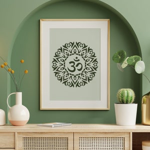 Om Aum Religious Sign Stencil Art, Religious Decor, Hindutva, SVG, Dxf ...
