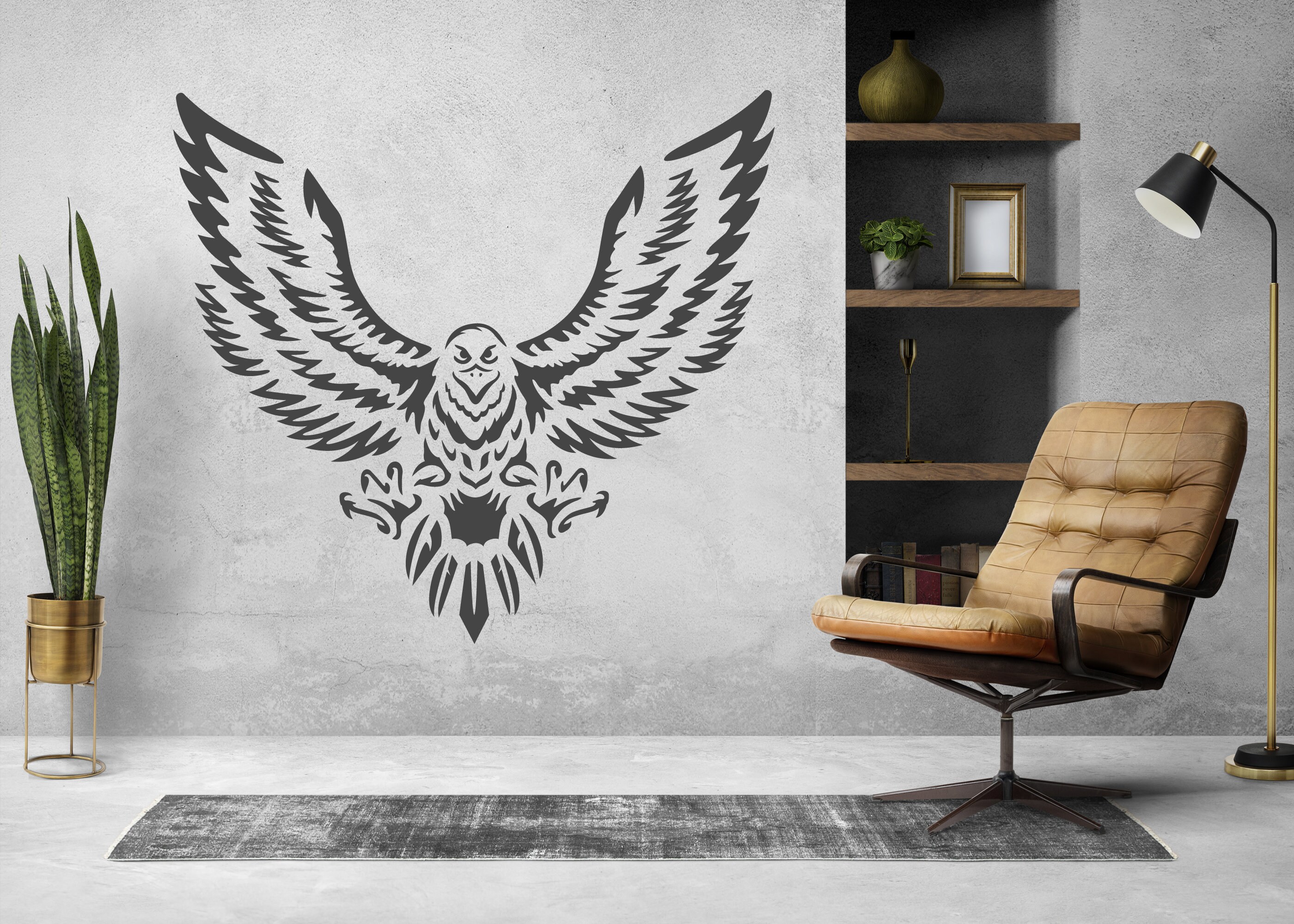 Falcon Eagle Hawk Flying Stencil Art Falcon Design Eagle - Etsy