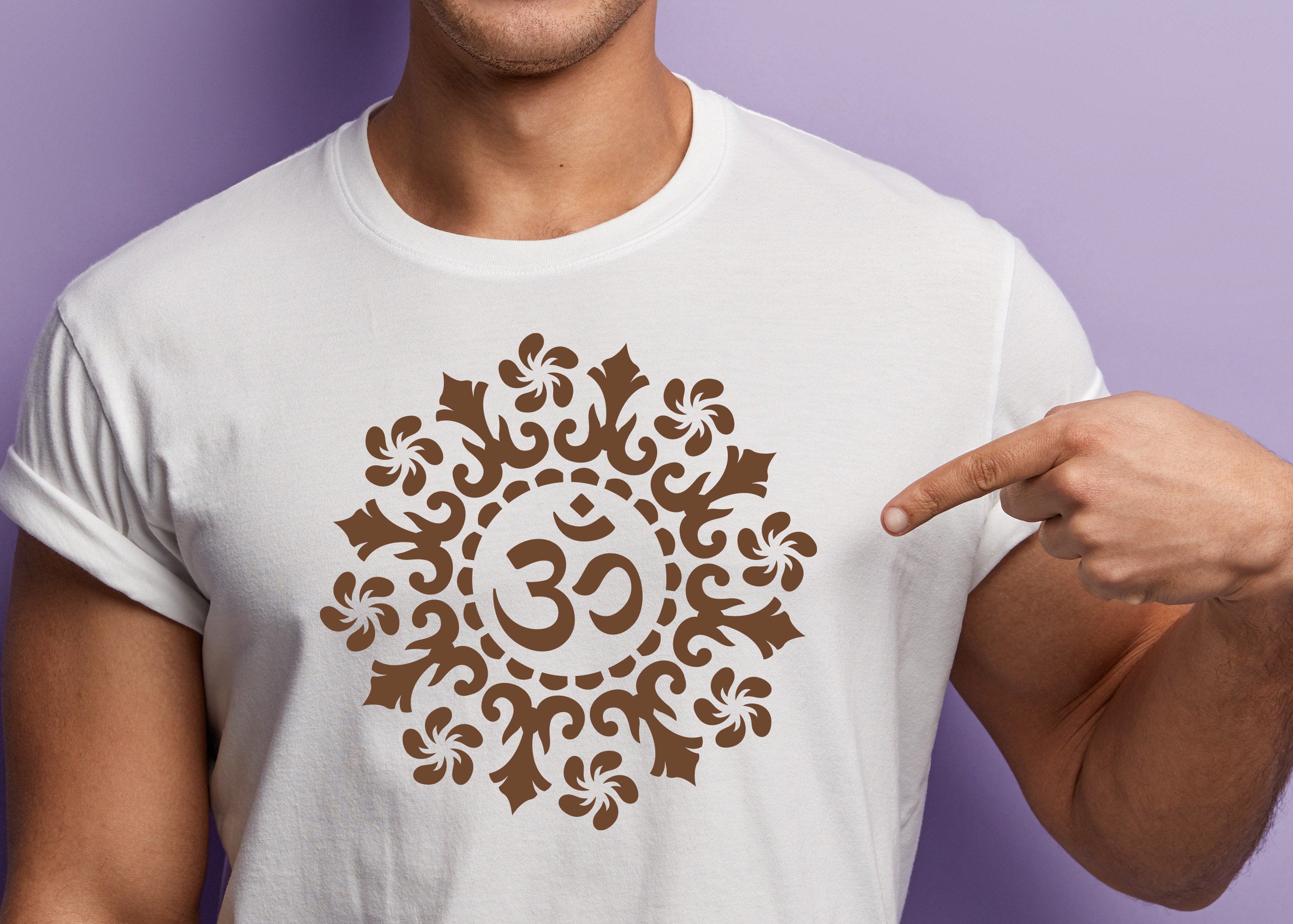 Om Aum Eternal Religious Sign Art Stencil, Religious Decor, Hindutva ...