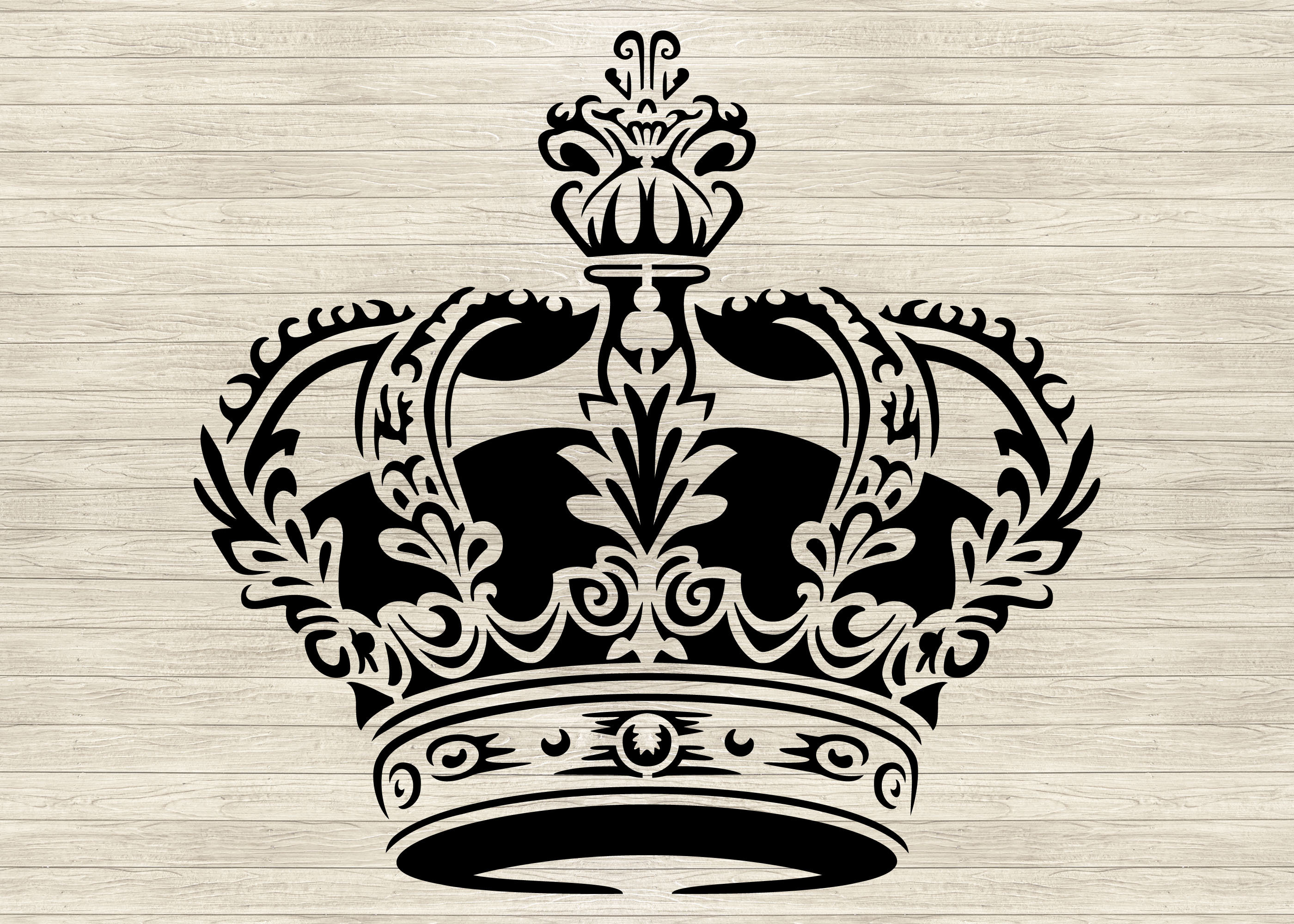 Vintage King Crown Stencil Art, Royal Crown, Royal Theme, Wall Decor ...