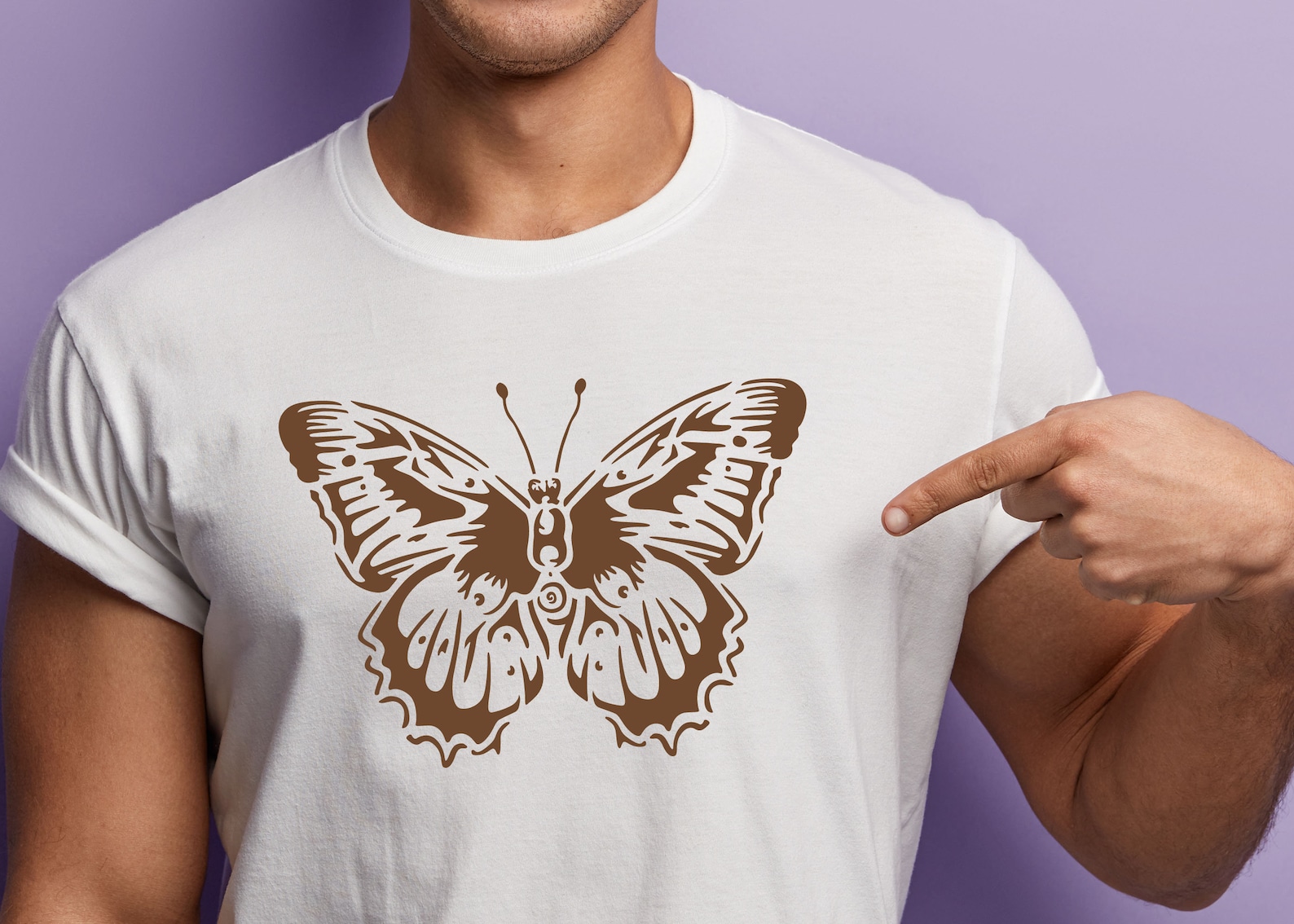 Beautiful Butterfly Stencil Art, Vector SVG, Dxf, PNG, Butterfly ...