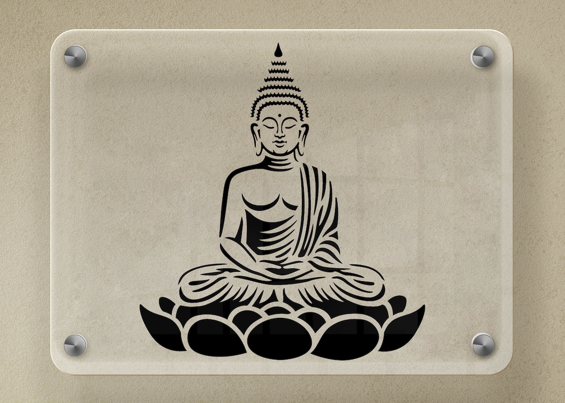Lord Gautam Buddha Meditation Stencil Art, Buddha Design, DIY Art ...