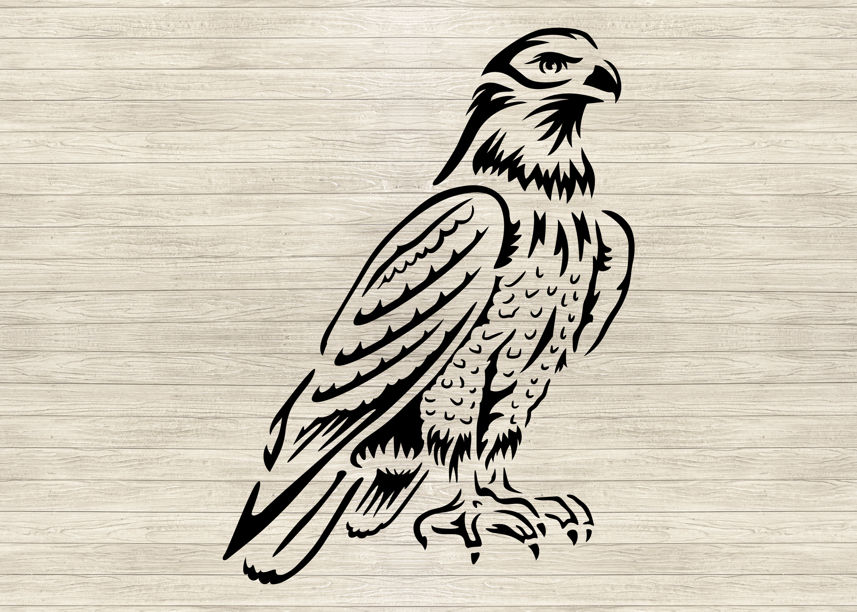 Eagle Falcon Hawk Stencil Art, Falcon Design, Eagle Stencil, Hawk Art ...