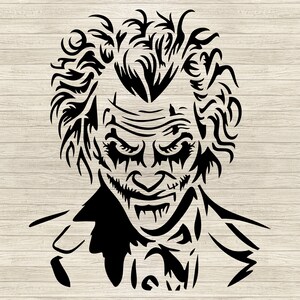 Super Villain Joker Art Stencil, the Joker, Chaos Unleashed, Sinister ...