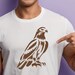Eagle Falcon Hawk Stencil Art, Falcon Design, Eagle Stencil, Hawk Art ...