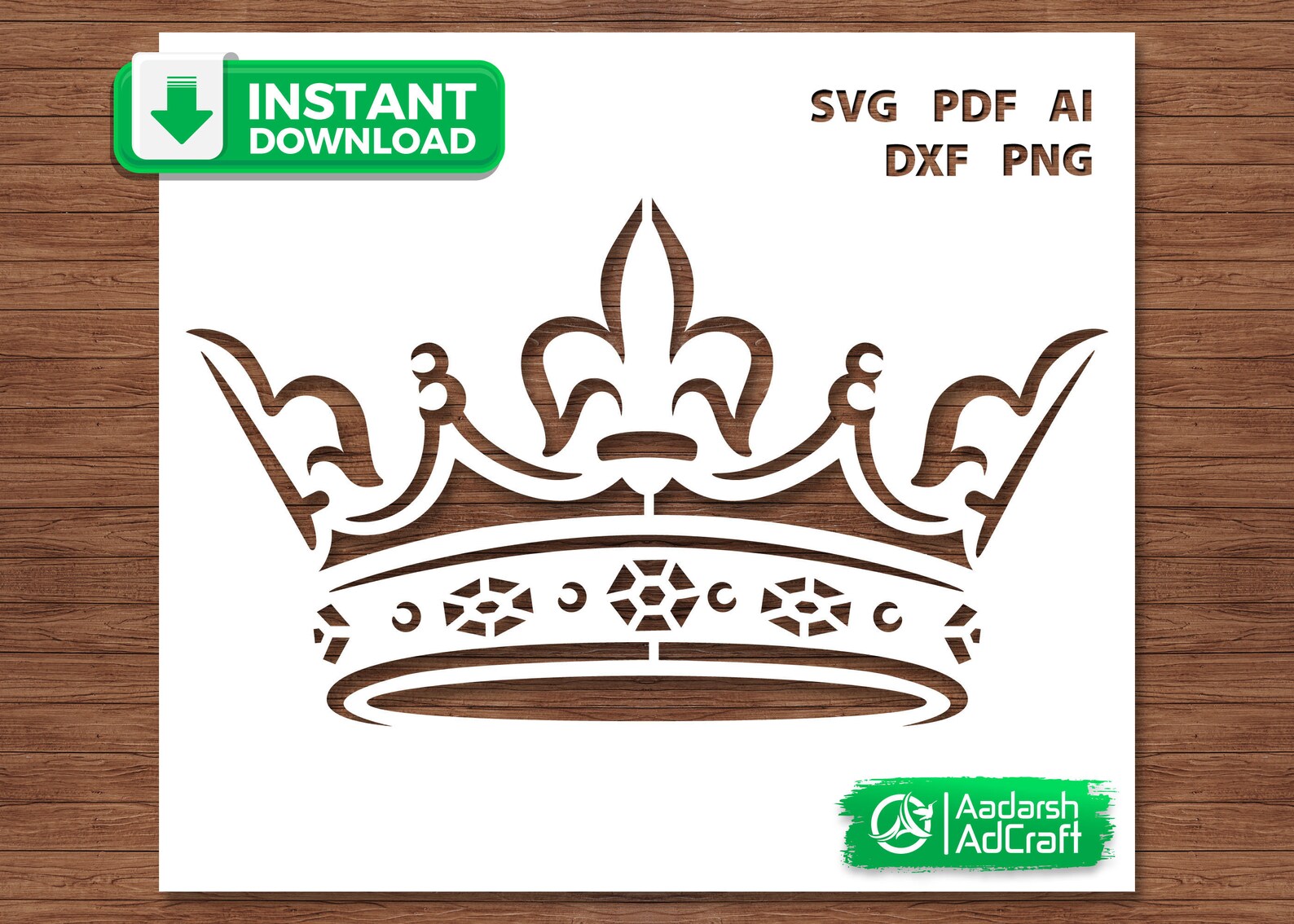 Vintage Prince Crown Stencil Art, Royal Crown, Royal Theme, Wall Decor ...