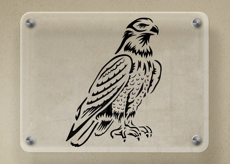 Eagle Falcon Hawk Stencil Art, Falcon Design, Eagle Stencil, Hawk Art ...