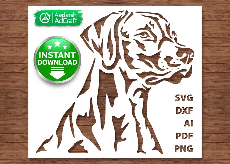 Rhodesian Ridgeback Dog Face Stencil, Dog Stencil, SVG, Dxf, Dog Print Art, Pet Art, Wall Décor ...