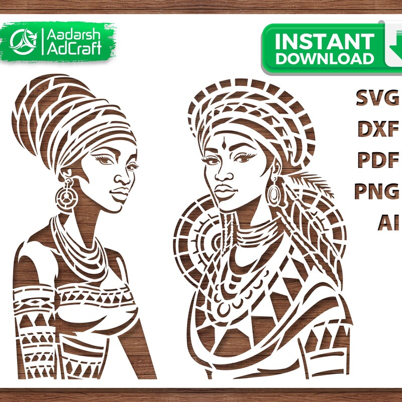 Afrocentric Wall Stencils - Etsy