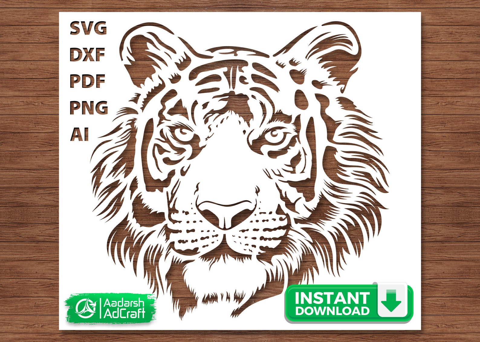 Creative Tiger Stencil Designs for DIY Art, Patterns and Home Décor ...
