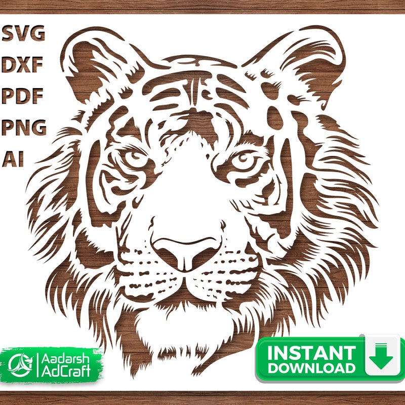 Tiger Stencil - Etsy